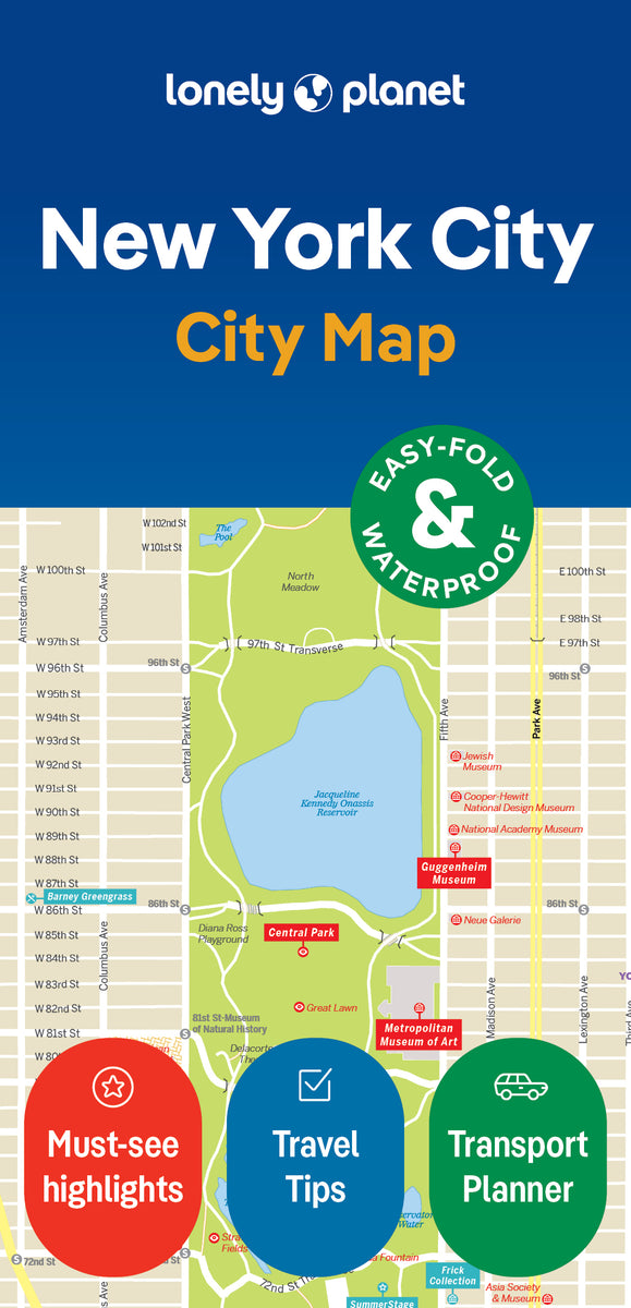 New York City Walking Tour Map New York City Map | Published By Lonely