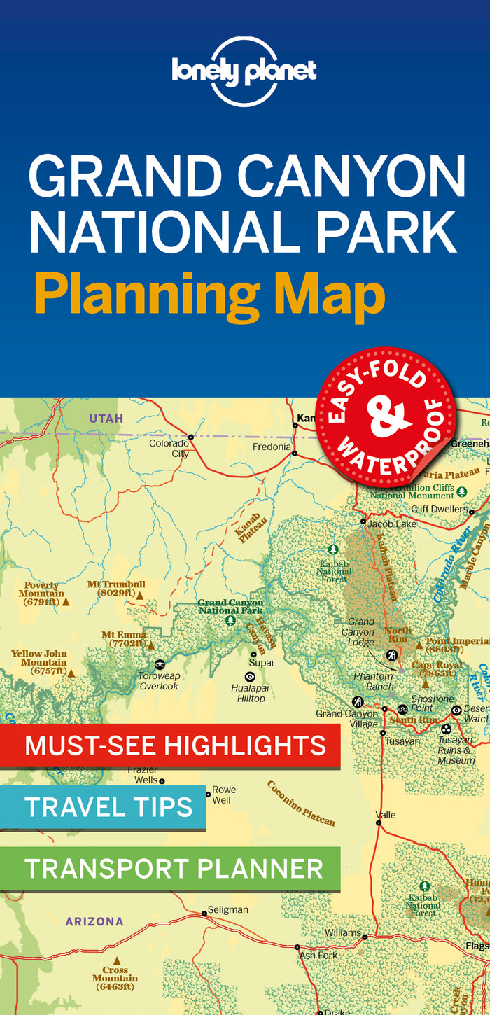 Grand Canyon National Park Planning Map - Lonely Planet Online Shop