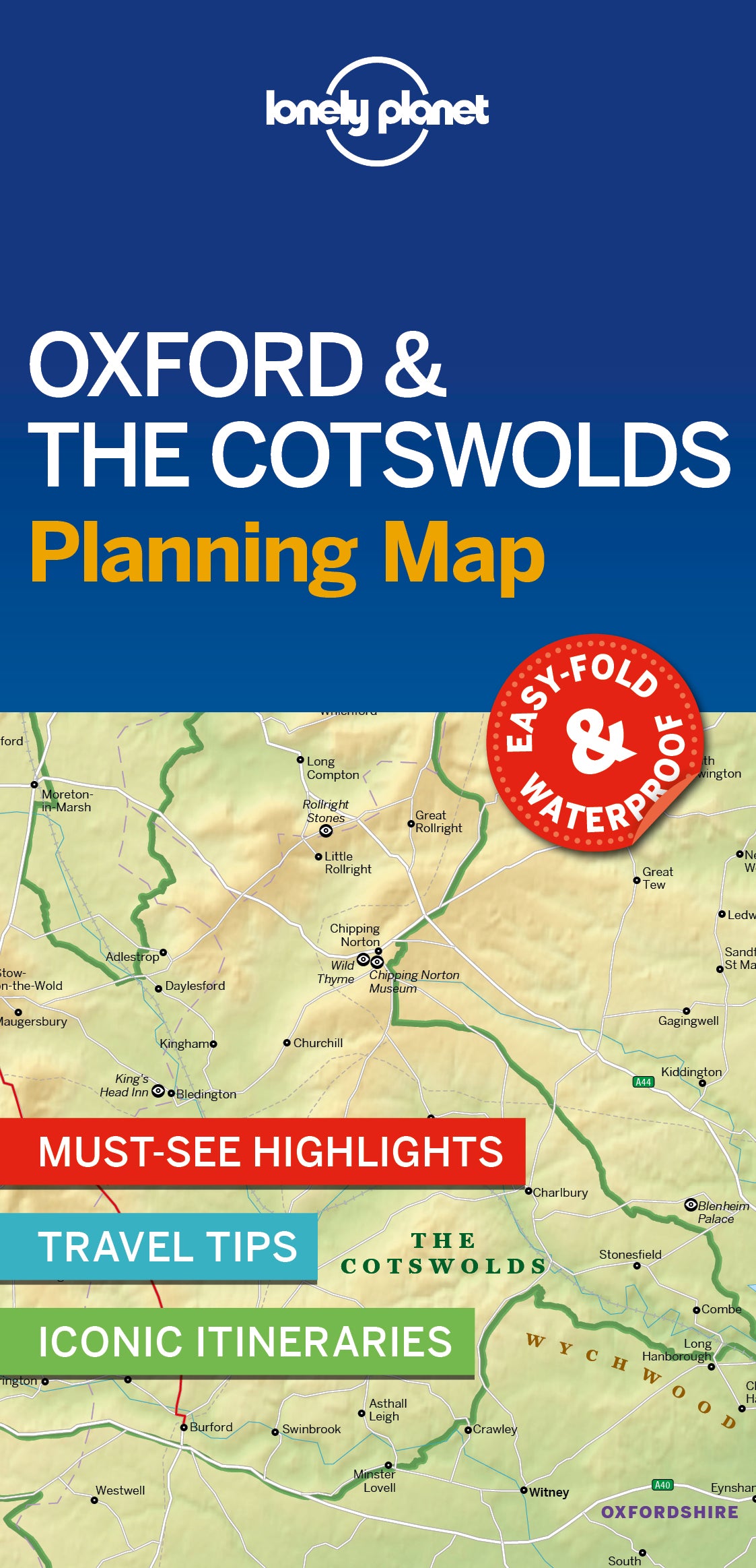 Oxford & the Cotswolds Planning Map - Lonely Planet Online Shop